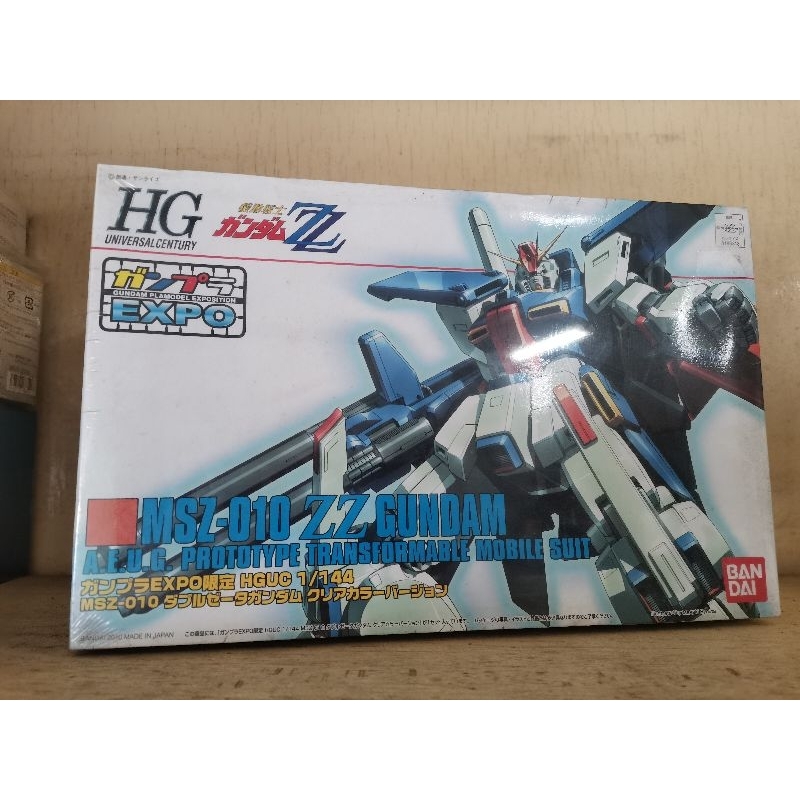 Limited Expo Bandai HG 1/144 MSZ-010 ZZ Gundam (Clear Ver) | Shopee Malaysia