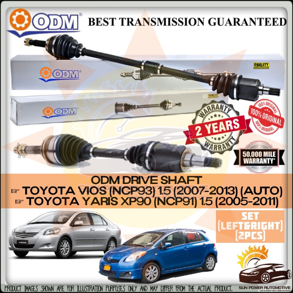 Toyota Vios NCP93 1.5 / Yaris XP90 NCP91 1.5 (AUTO ) 100% ORIGINAL ODM DRIVE SHAFT ( LEFT ...