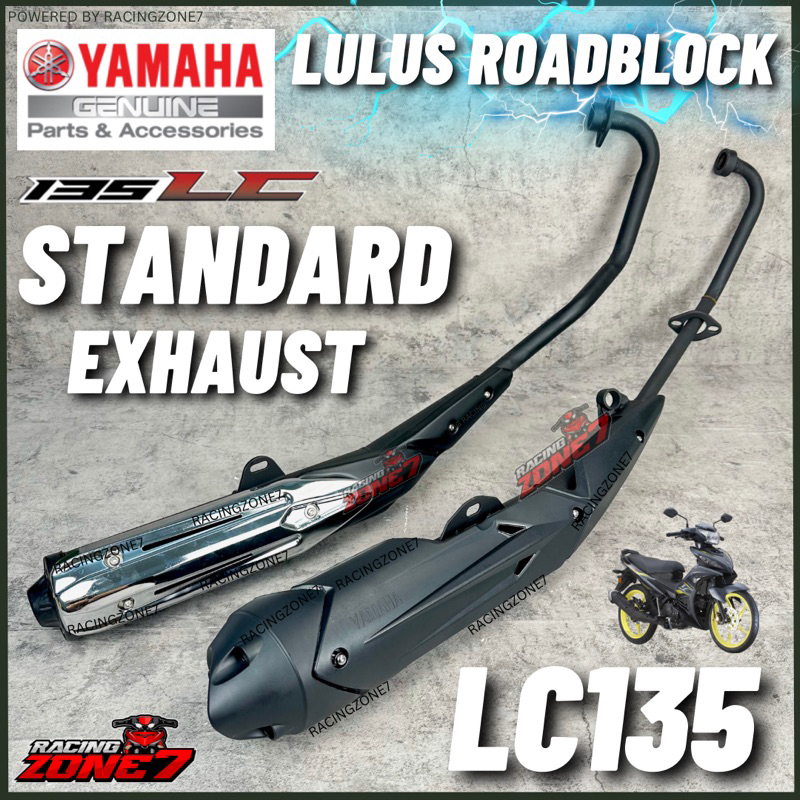 YAMAHA LC135 4S 5S (New) Standard Exhaust Pipe/ LC135 Ekzos V1 V2 V3 V4 V5 V6 V7 V8 Fi, LC4S ...