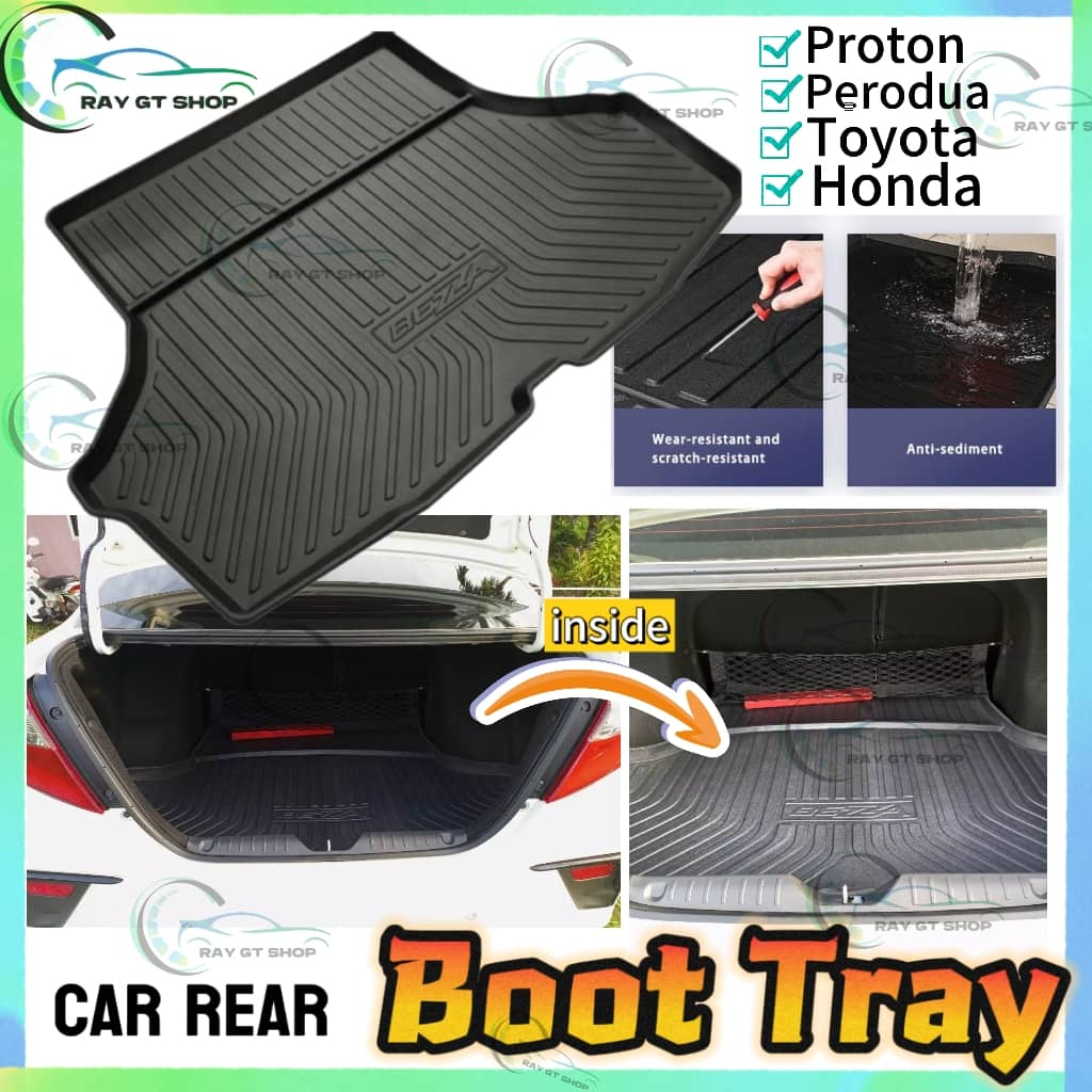 Car Rear Trunk Cargo Boot Tray suits Perodua Proton Honda Ativa Bezza ...