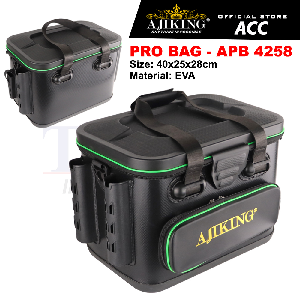 Ajiking Pro Bag APB 4258 Tool Bag Store Accessories With Rod Holder ...