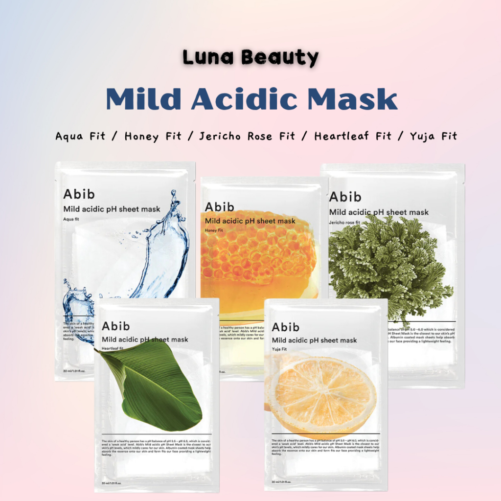 [Abib] Mild Acidic pH Sheet Mask - 5 Types - 1pc (30ml) | Shopee Malaysia