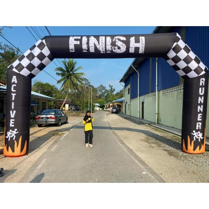 Customized Start/Finish Inflatable Arch with Air Blower sale/rent ...