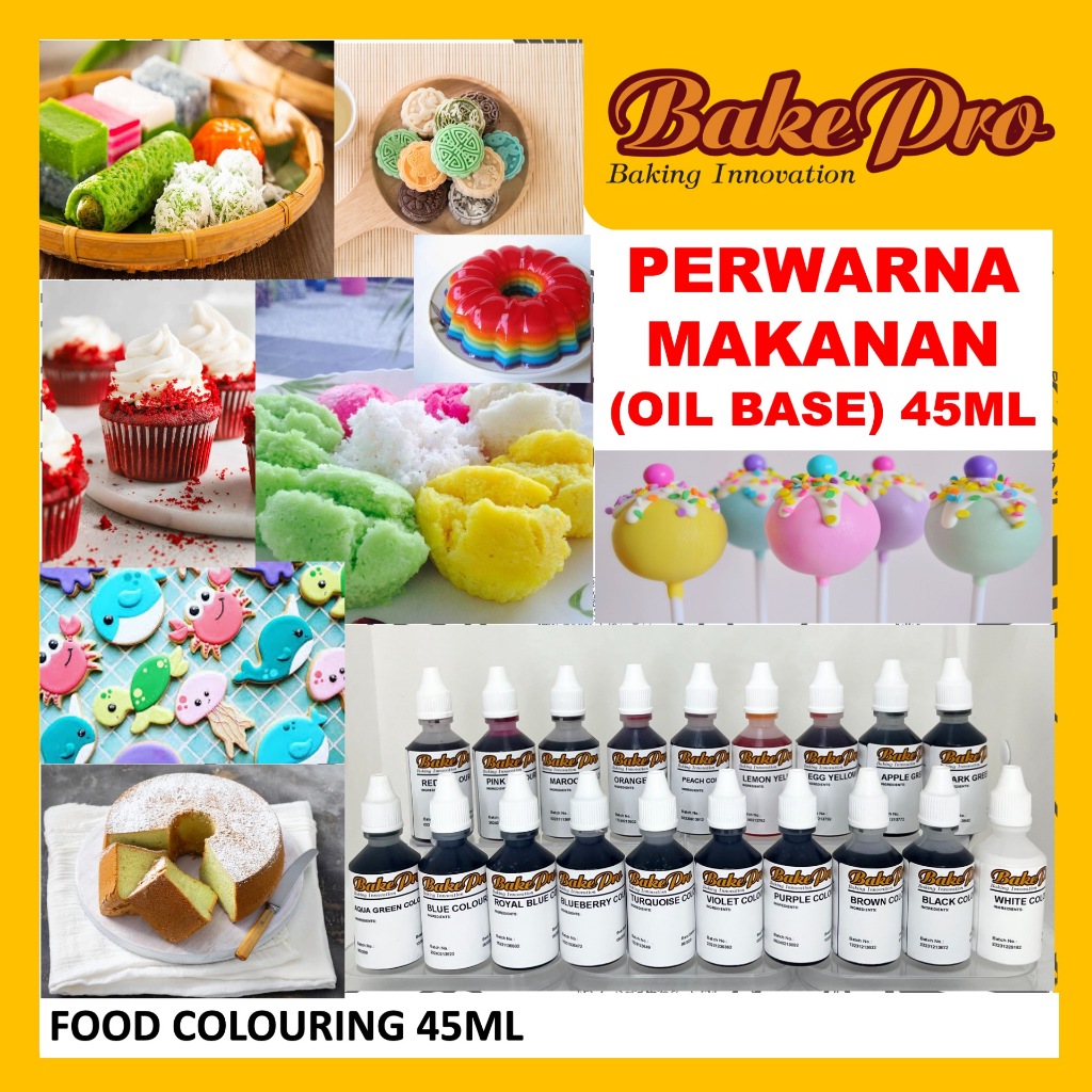 FOOD COLOURING 45ML/Makanan PERWARNA 45ML/食用色素45ML | Shopee Malaysia