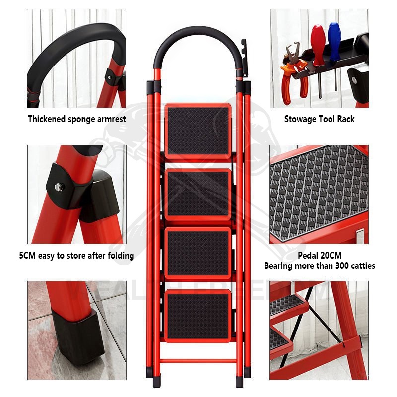 8/7/6/5 Step Ladder Foldable Aluminum heavy duty Hagdanan Folding ...