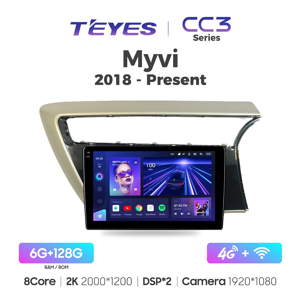 TEYES CC3 Series Perodua Myvi 2018-Present Android Car Player 10" | Shopee Malaysia