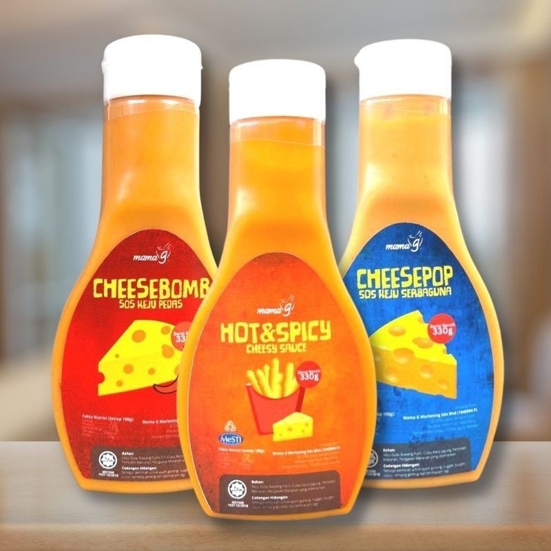 Sos Cheese ORIGINAL Cheese Bomb Cheese Pop Sauce MAMA G Halal 330g ...