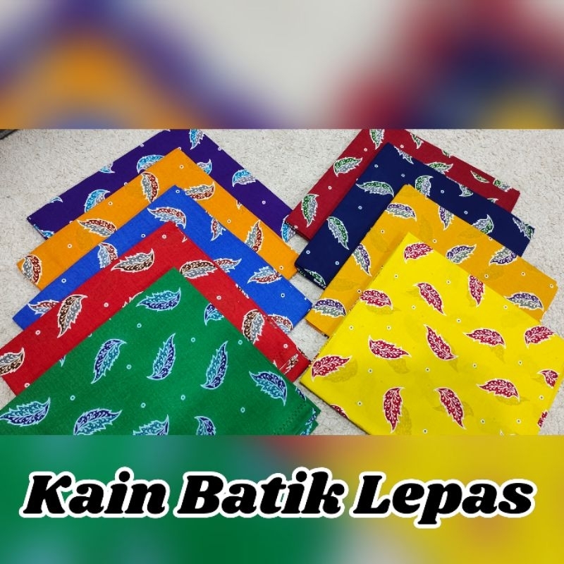 Kain Batik Lepas/ Warna terang/ Pelbagai kegunaan/ Ready Stok | Shopee ...
