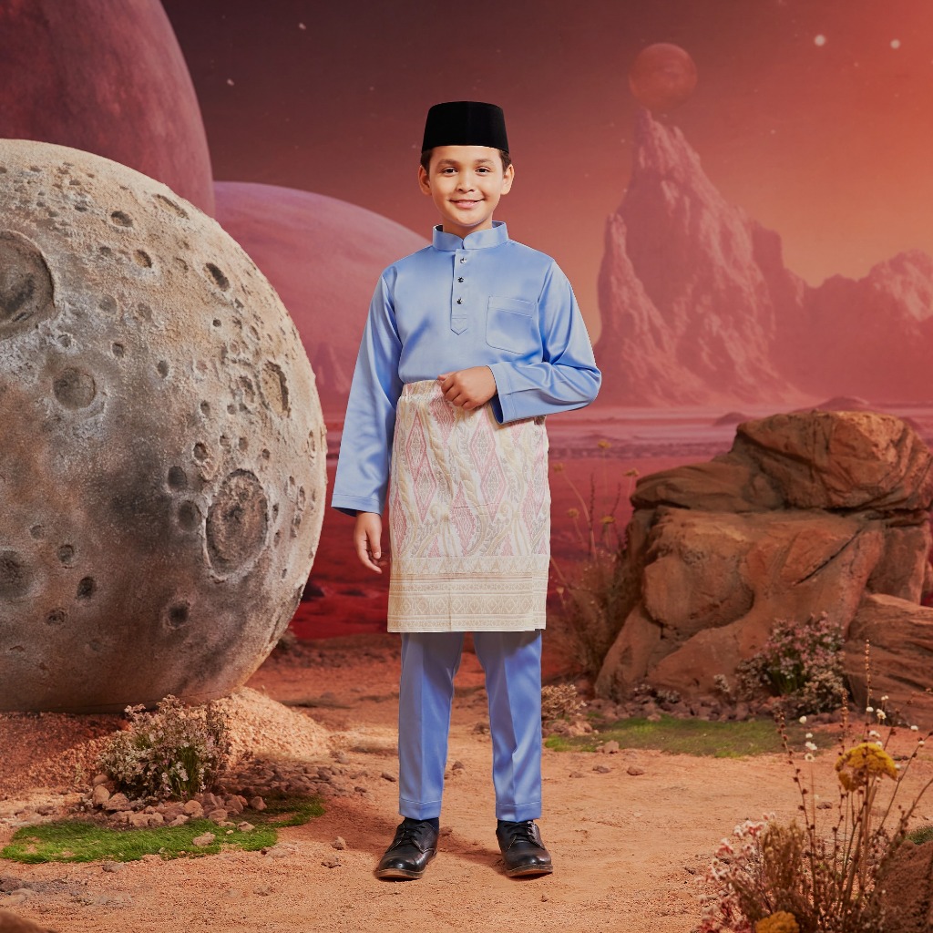 TEMA BIRU - BAJU MELAYU KIDS 2024 | Shopee Malaysia