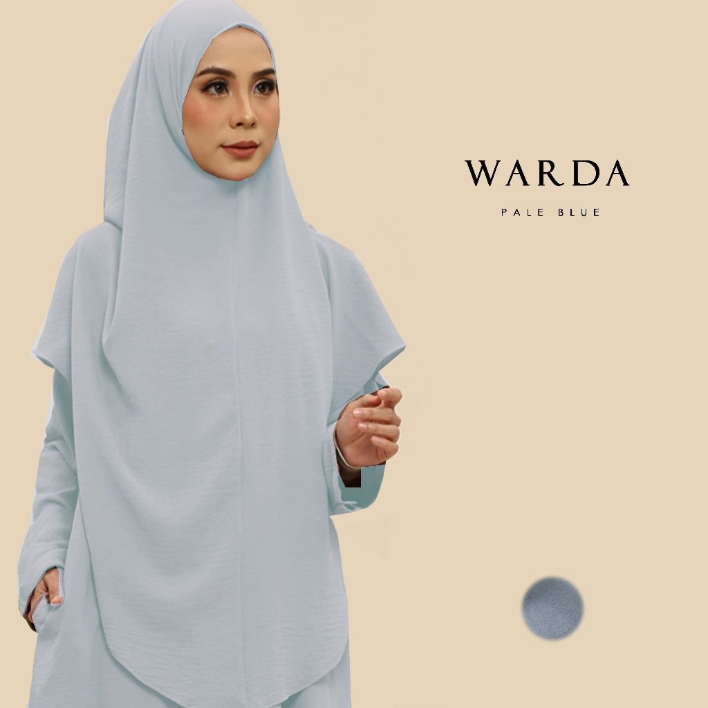 Tudung Labuh Khimar Warda Tudung Ironless Tudung Sarung Umrah Tudung ...