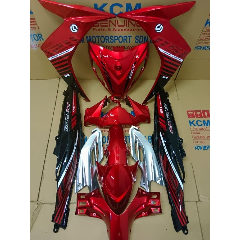HLD COVER SET SYM SPORT BONUS BATMAN / MERAH PURBA SIAP PASANG STICKER ...