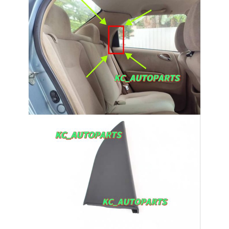 Honda City SEL 03-08 original Rear Door Cover Inner Delta Cover Cap ...
