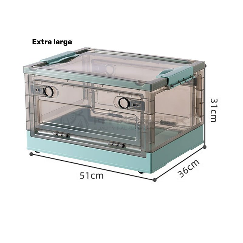 HYPERACK ™️ Portable Transparent Storage Box Foldable Storage Large ...