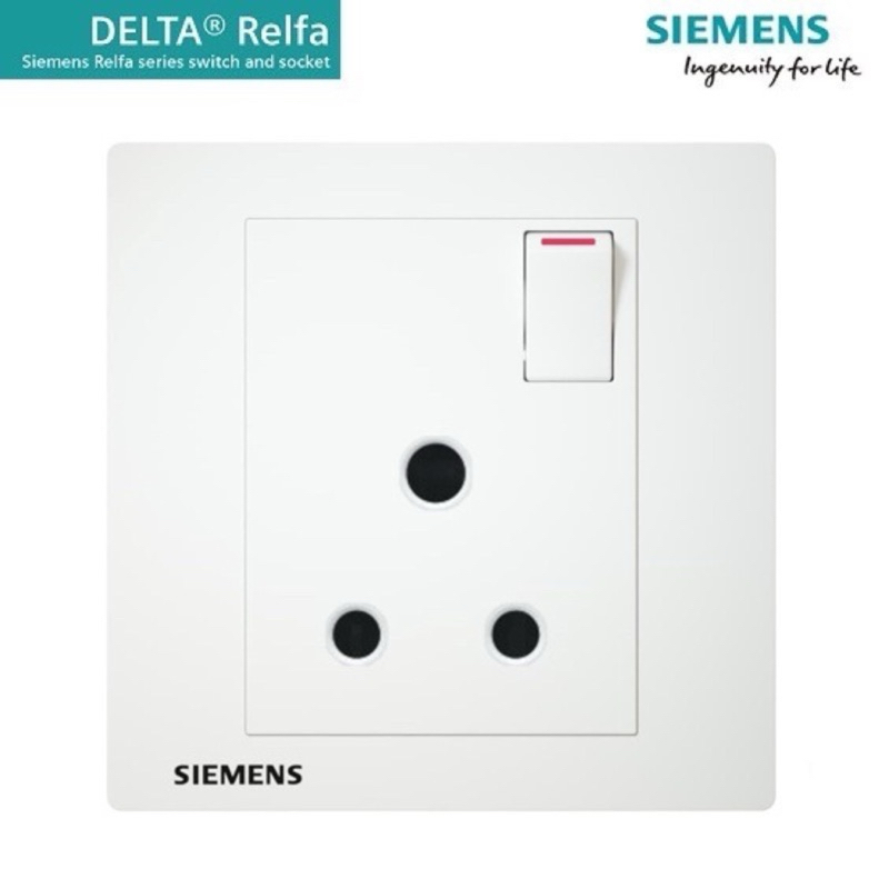 SIEMENS DELTA® Relfa SERIES 15A 1 GANG SWITCH SOCKET | Shopee Malaysia