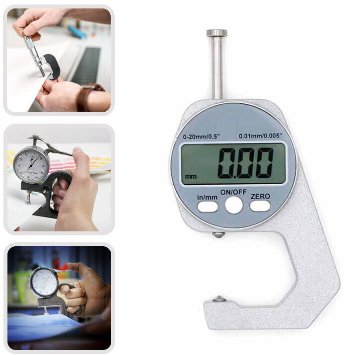 MKR 0-10MM 0-20MM Range Digital Thickness Gauges Mini Portable ...