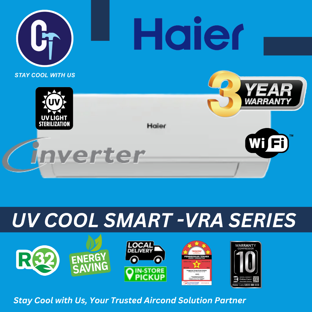 HAIER New R32 Wall Mounted Air Conditioner LPA/VQA/VQC/VRA/VXA Series ...
