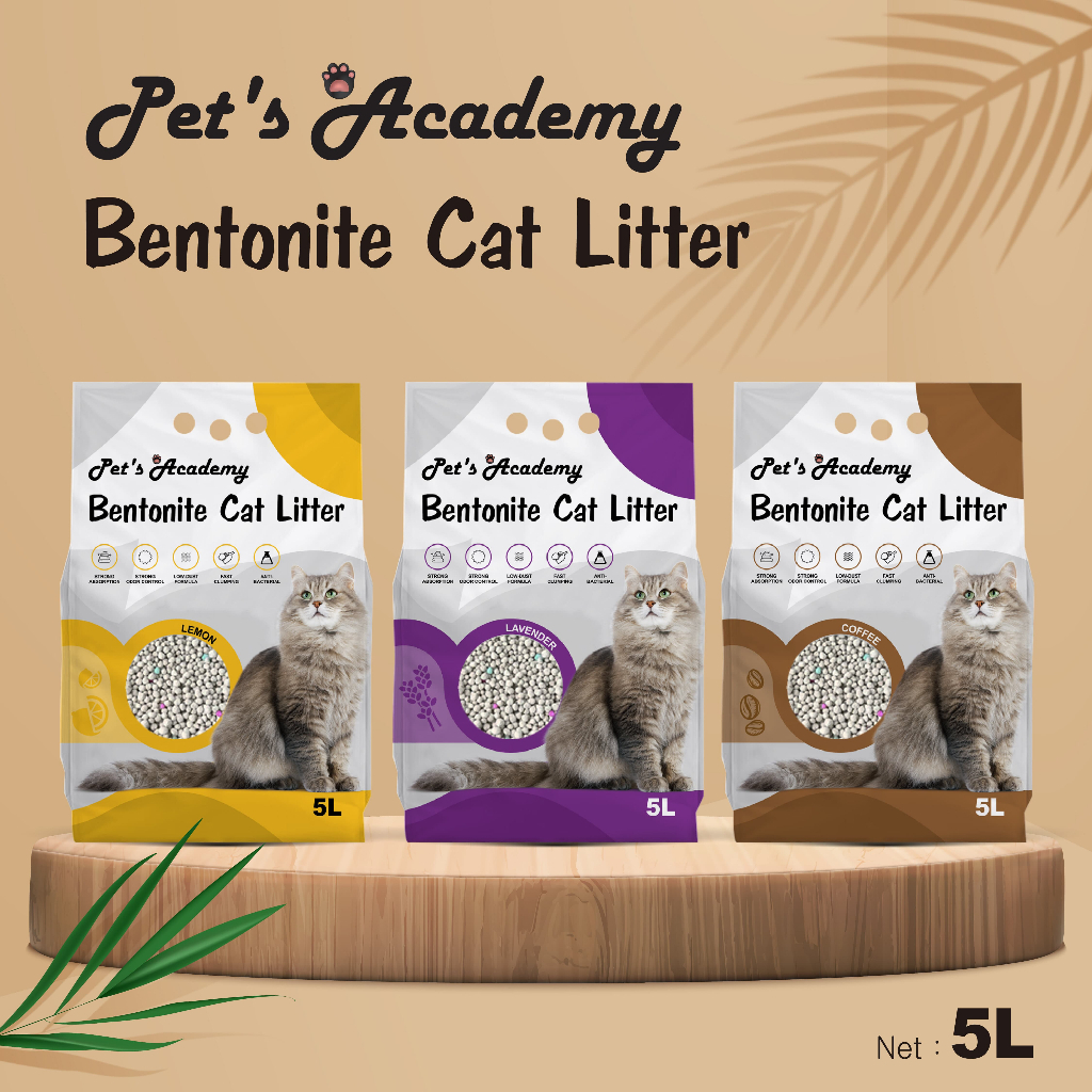PET'S ACADEMY BENTONITE CAT LITTER- 5L | Shopee Malaysia