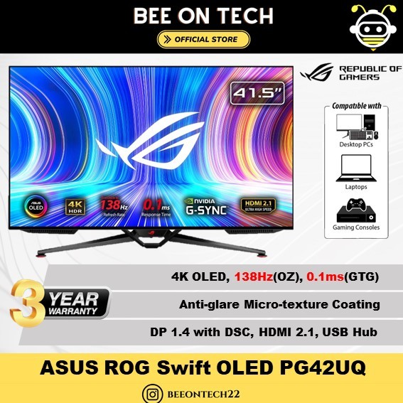 ROG Swift OLED PG42UQ gaming monitor | Shopee Malaysia