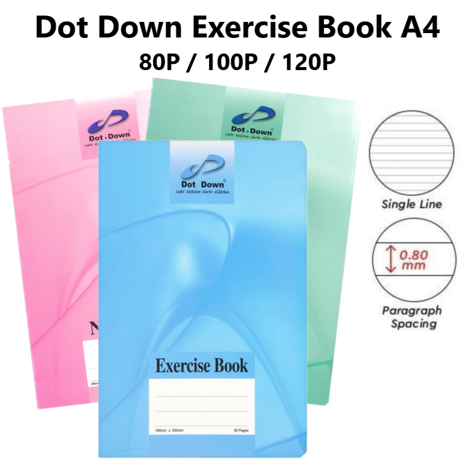 Dot Down Exercise Book A4 Buku Nota 80 / 100 / 120 Pages | Shopee Malaysia