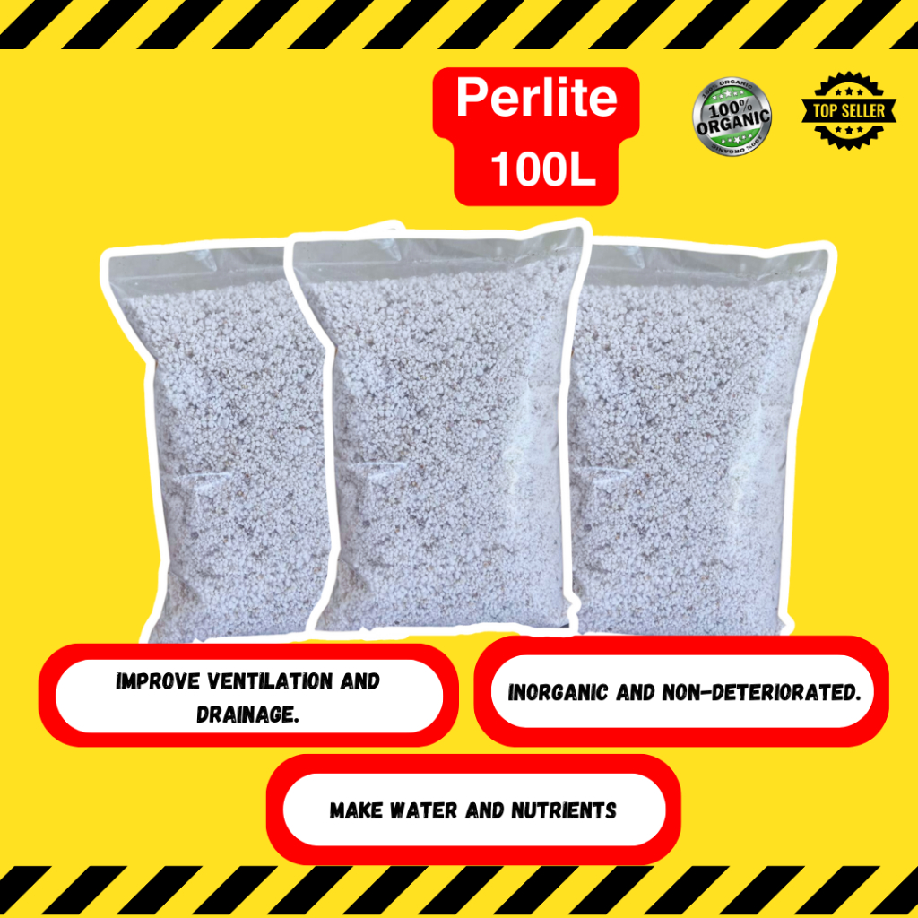 Perlite (100L) 珍珠岩 3-6mm For Cactus Succulents soil (Natural Expanded Volcanic Perlite) | Shopee ...