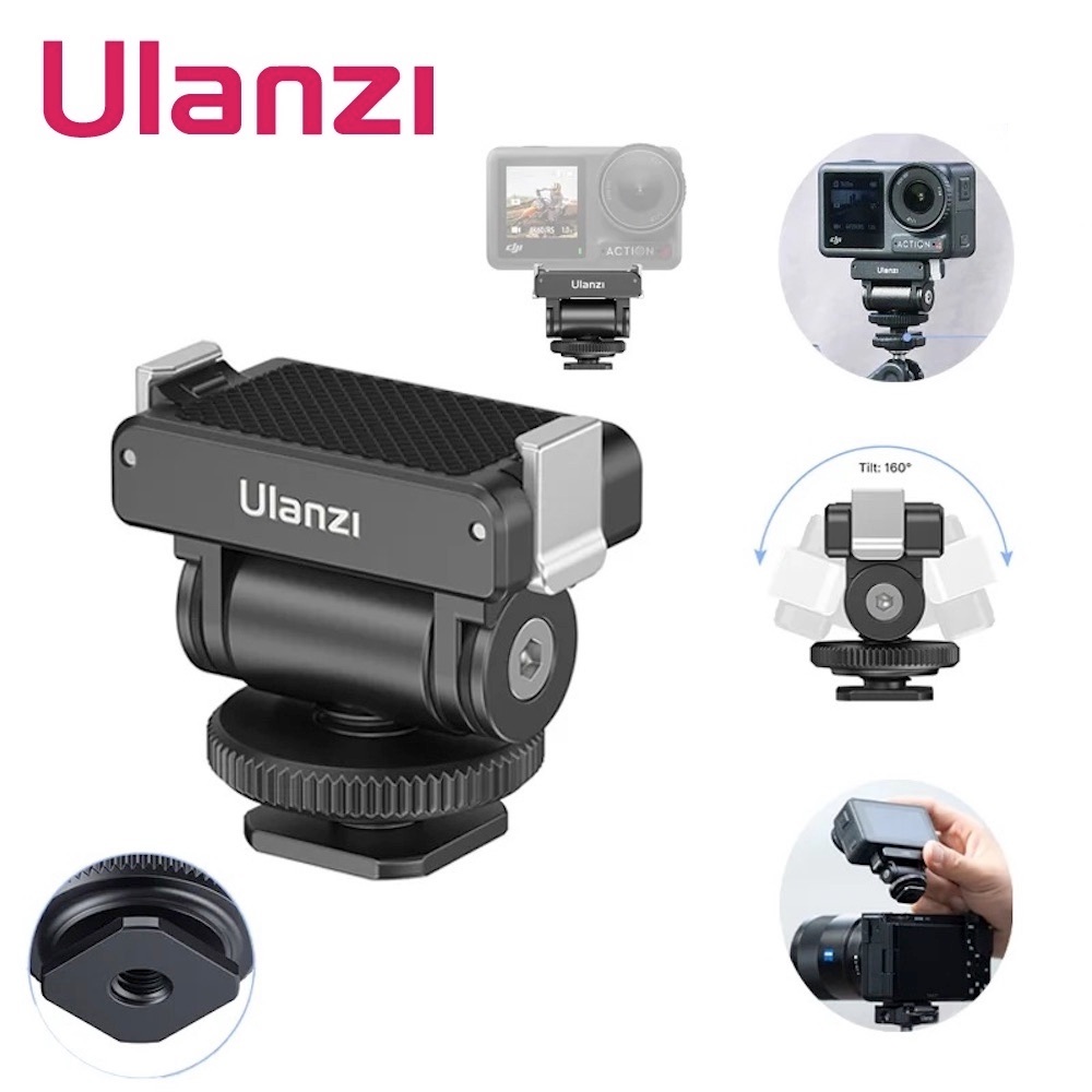 Ulanzi CA22 Quick Release Cold Shoe Mount Adapter for Camera DJI Pocket ...