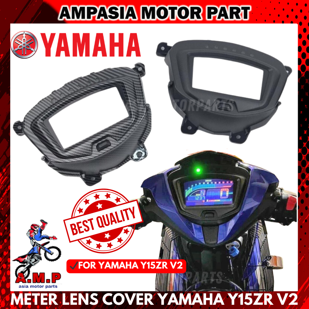 METER LENS COVER YAMAHA Y15ZR V2 , BLACK/CARBON , Y15ZR V2 COVER METER ...