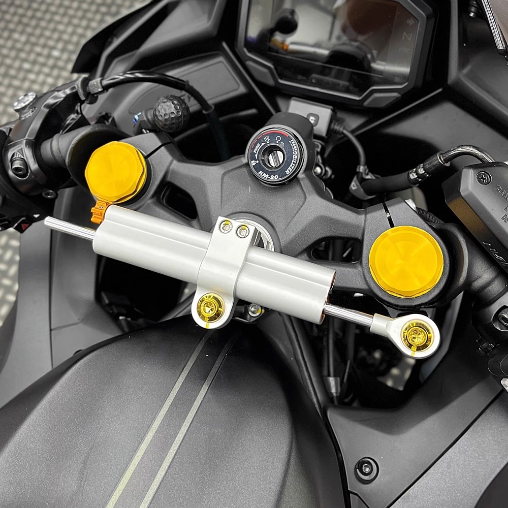 Steering Damper + Bracket For Kawasaki ZX25RR 2023 2024 ZX4RR Anti Tank ...