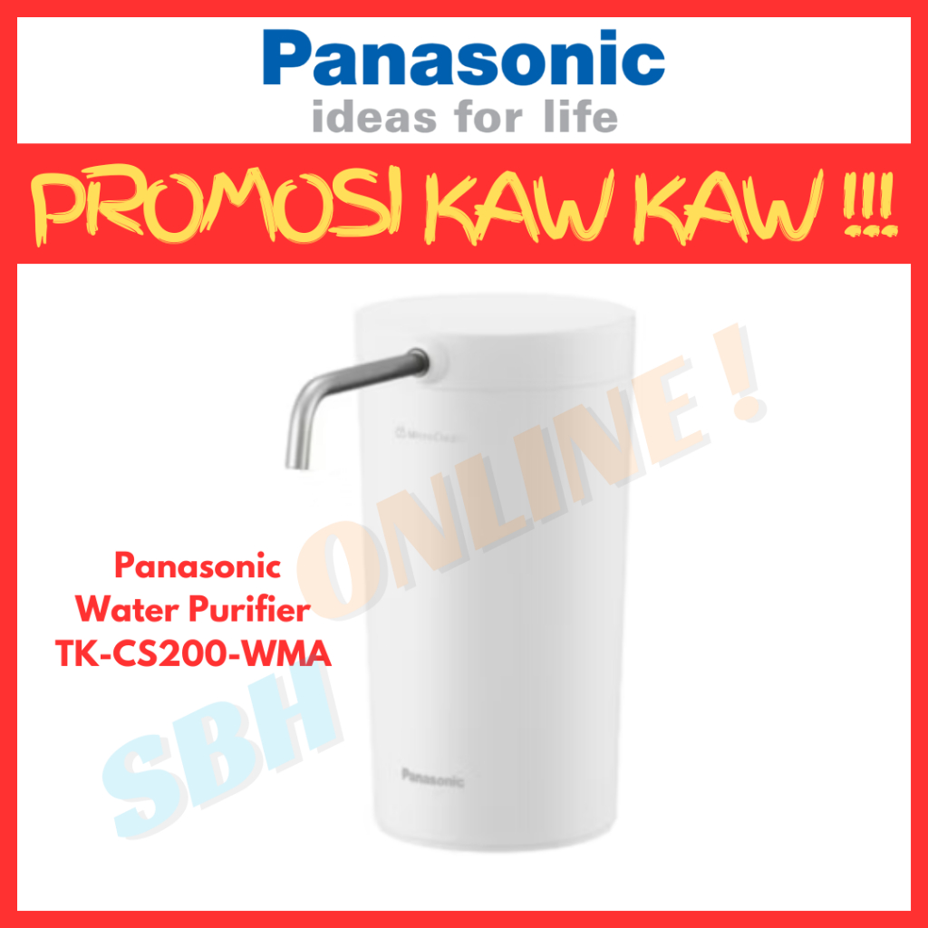 PANASONIC WATER PURIFIER TK-CS200-WMA , high flow rate of 6 L/min , Removes turbidity, residual ...