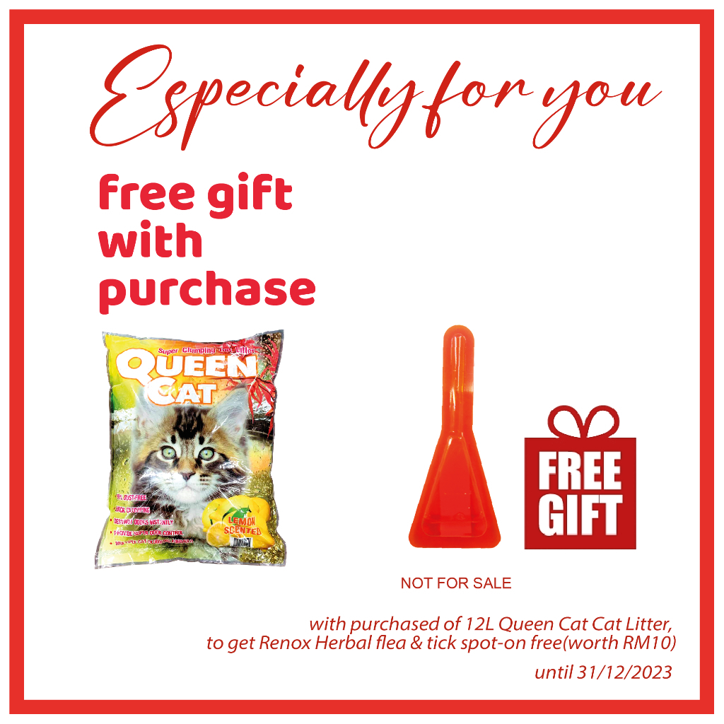 [PURCHASE WITH FREE GIFT]10L/6kg Queen Cat Litter Instant & Strong ...