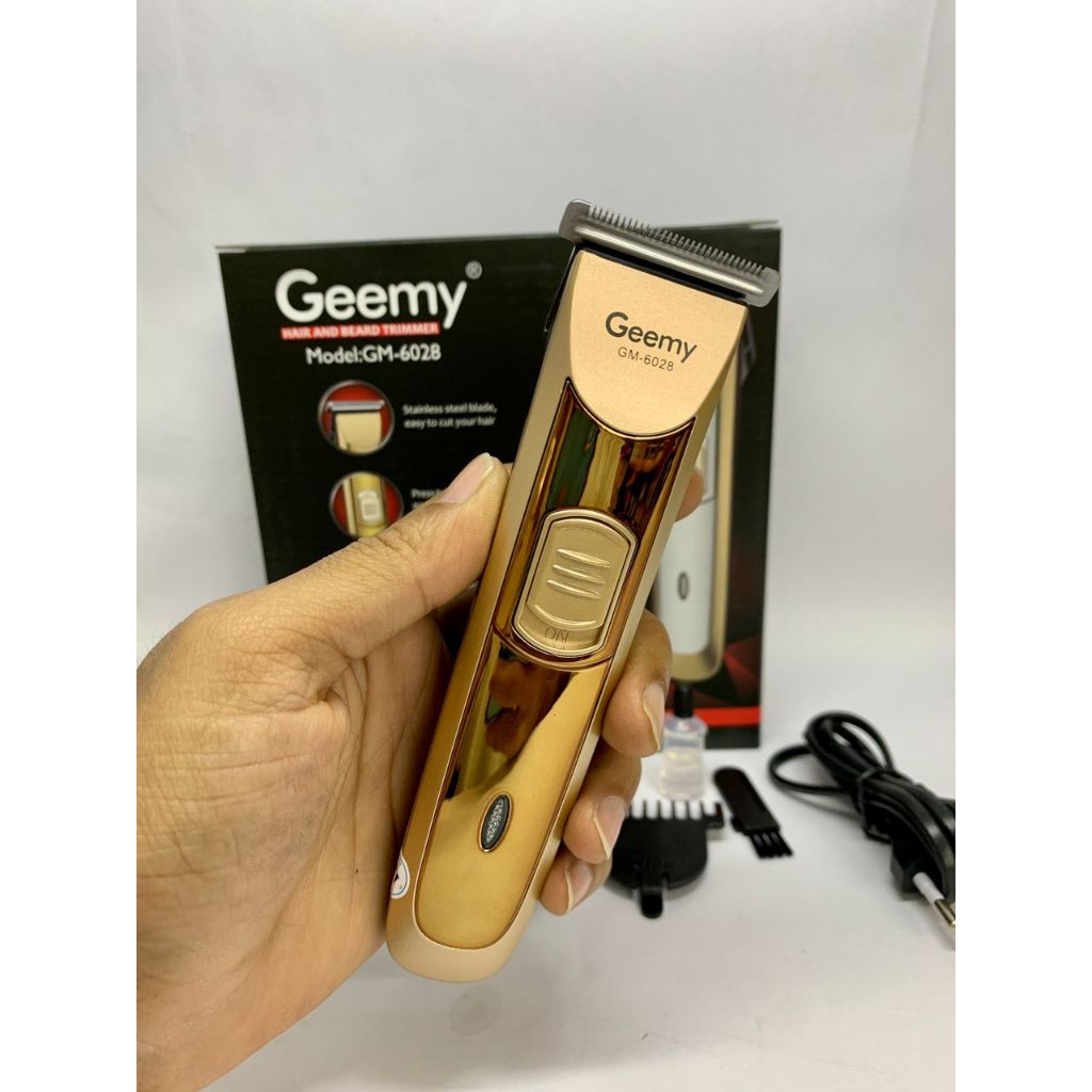 GM-6028 SHAVER Geemy HAIR AND BEARD TRIMMER Model:GM-6028 PROFESSIONAL HAIR TRIMMER | Shopee ...