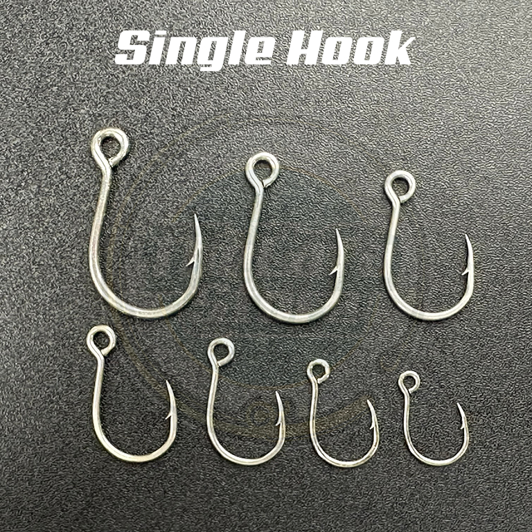 Single Hook Heavy Duty Super Sharp Hook Sinking Minnow Mata Kail Gewang ...