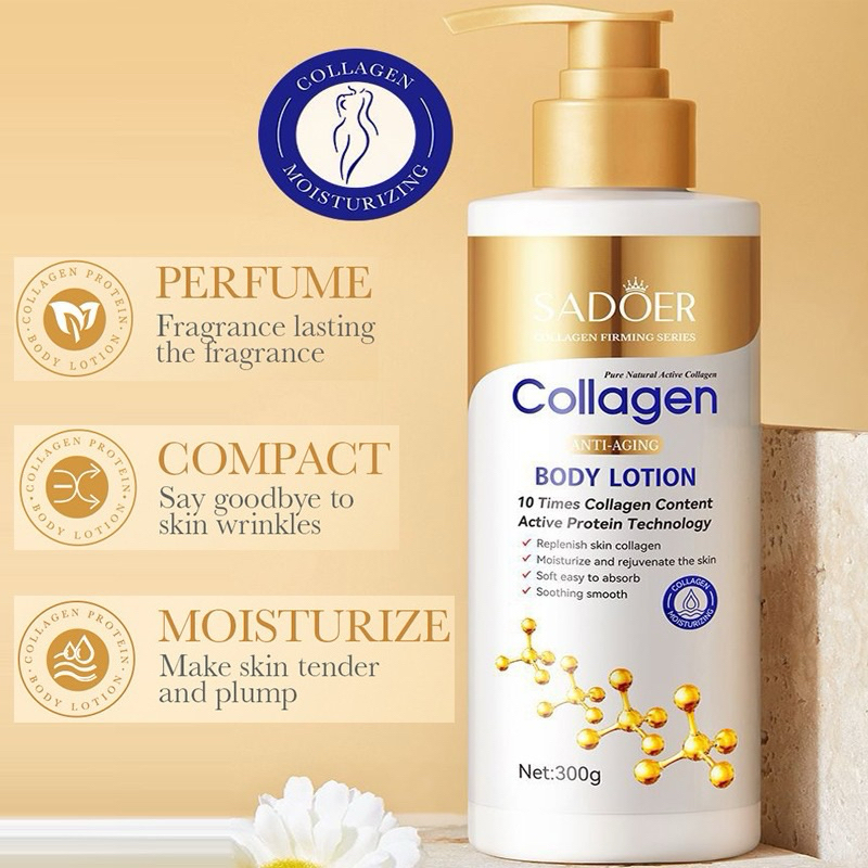Sadoer_Official Collagen Anti Aging Body Lotion Anti Wrinkle Moisturizing | Shopee Malaysia