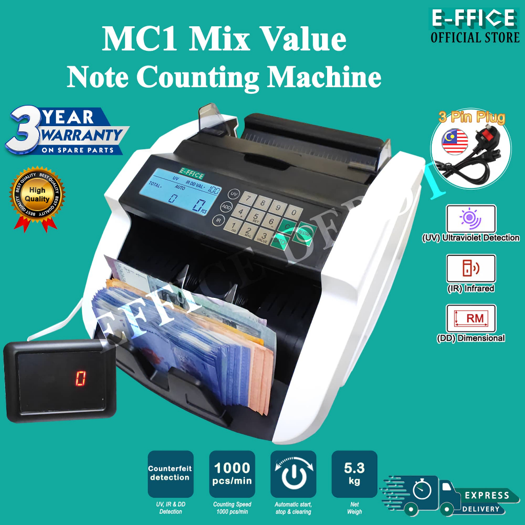 Effice Depot - MC1 SDC Money Bank Note Counting Machine / Money Count ...