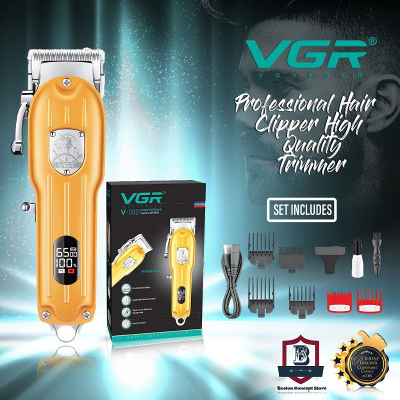 💥💥💥 Orginal VGR V-092 Professional Hair Clipper High Quality Trimmer with Hydraulic digital ...