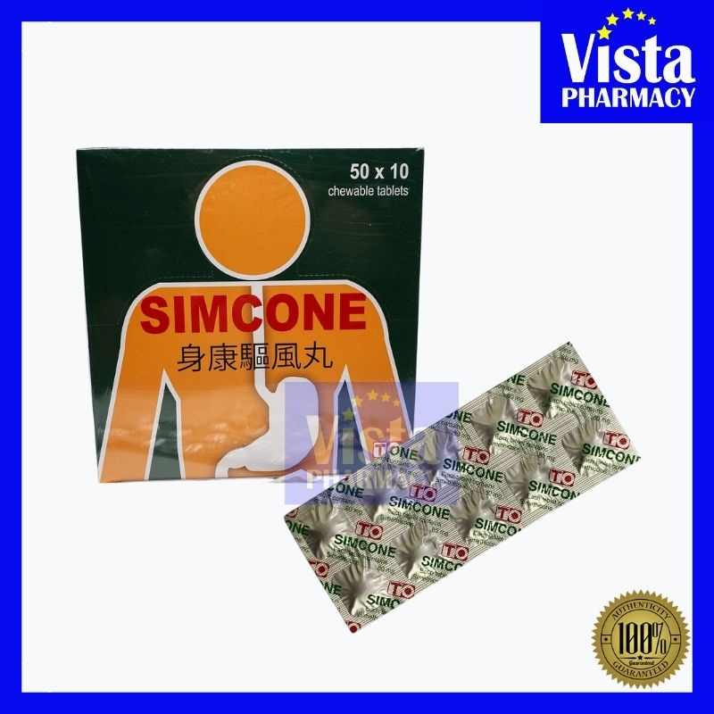 [EXP : 04/7/2027] Simcone Simethicone 80mg - 1 strip | Shopee Malaysia