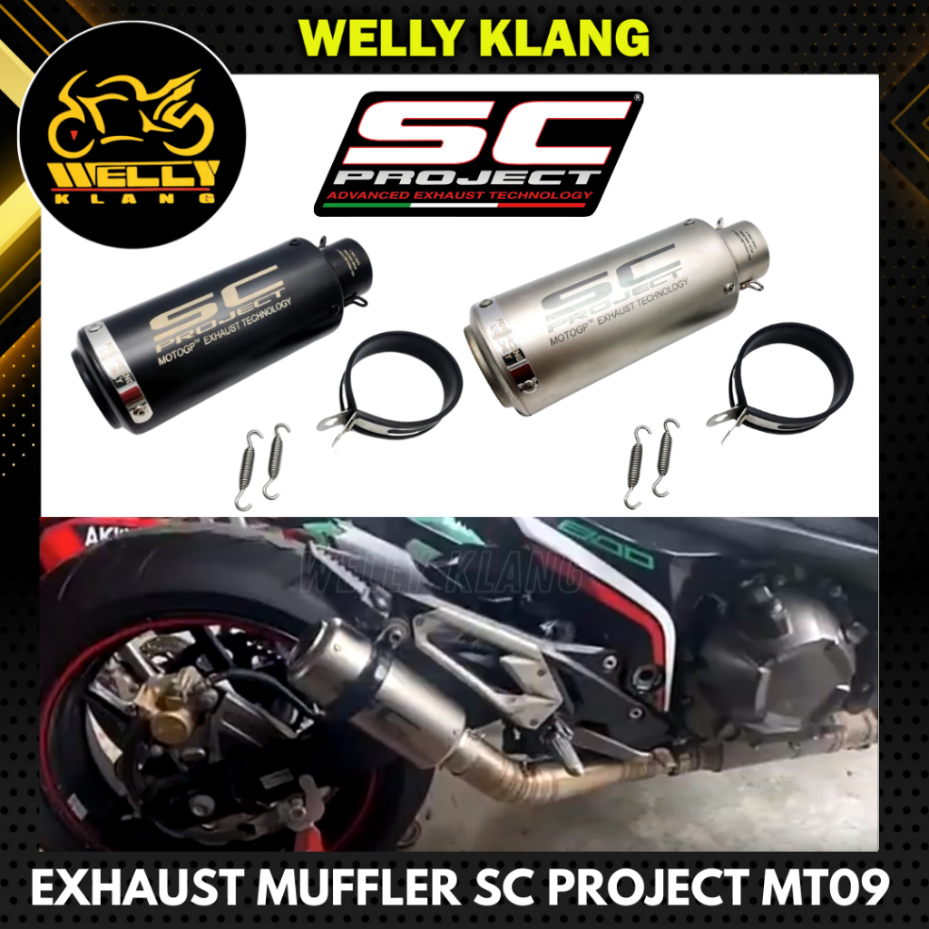 UNIVERSAL SC PROJECT EXHAUST MUFFLER MT09 MT25 MT15 R25 R15 Z900 TRACER ...