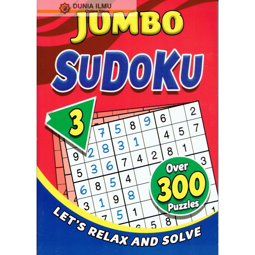 JUMBO SUDOKU 3 OVER 300 PUZZLES ( LET'S RELAX AND SOLVE ) | Shopee Malaysia