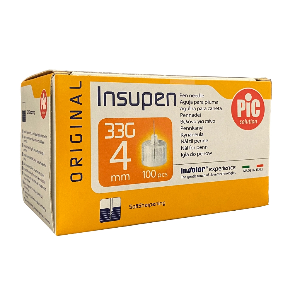 PIC INSUPEN 4MM 33G INSULIN NEEDLE 100's / Box | Shopee Malaysia