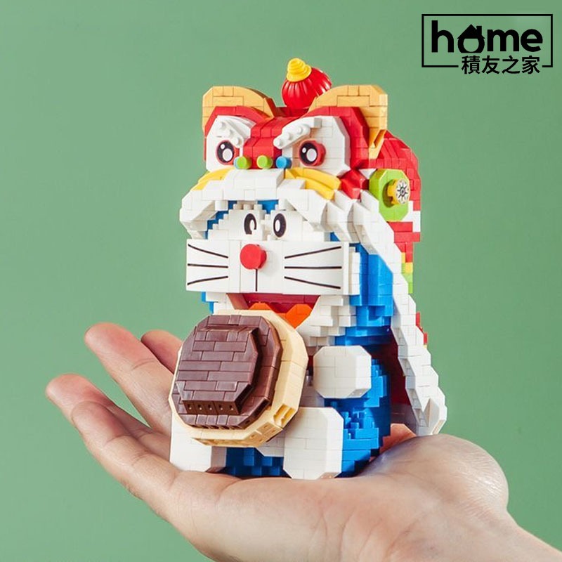 Nano Blocks Building Blocks Lion Dance Doraemon LP-210532 Table ...