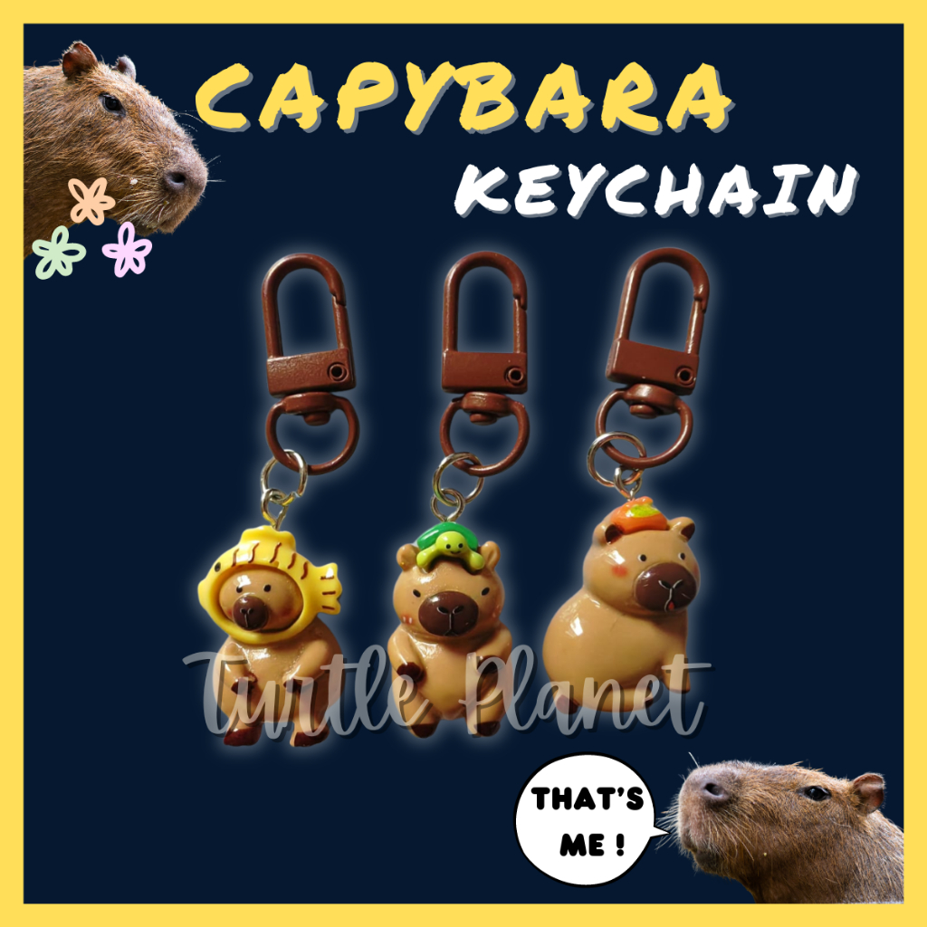 Capybara Keychain Cute Capybara Accessory | Shopee Malaysia