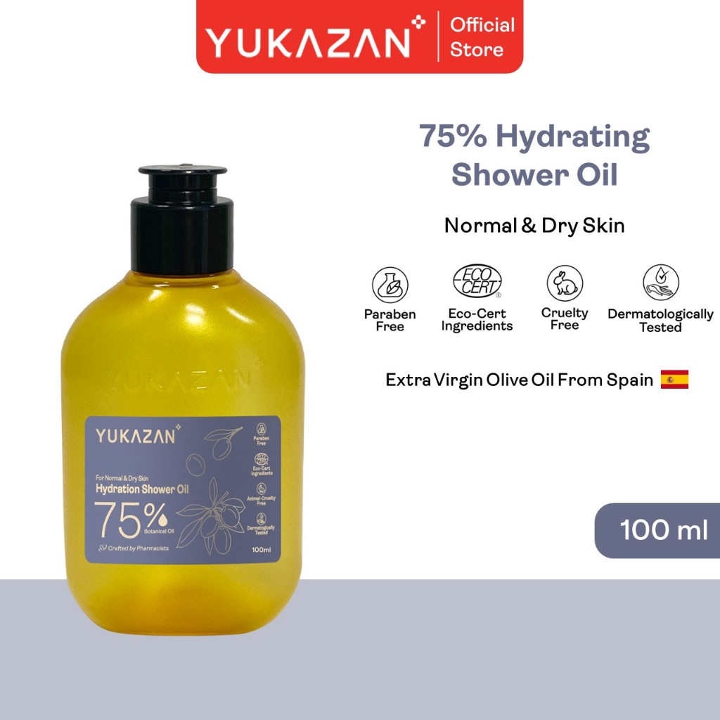 Yukazan 75% Hydrating Shower Oil / Body Wash / Body Shower / Body Shampoo - 100ml | Shopee Malaysia
