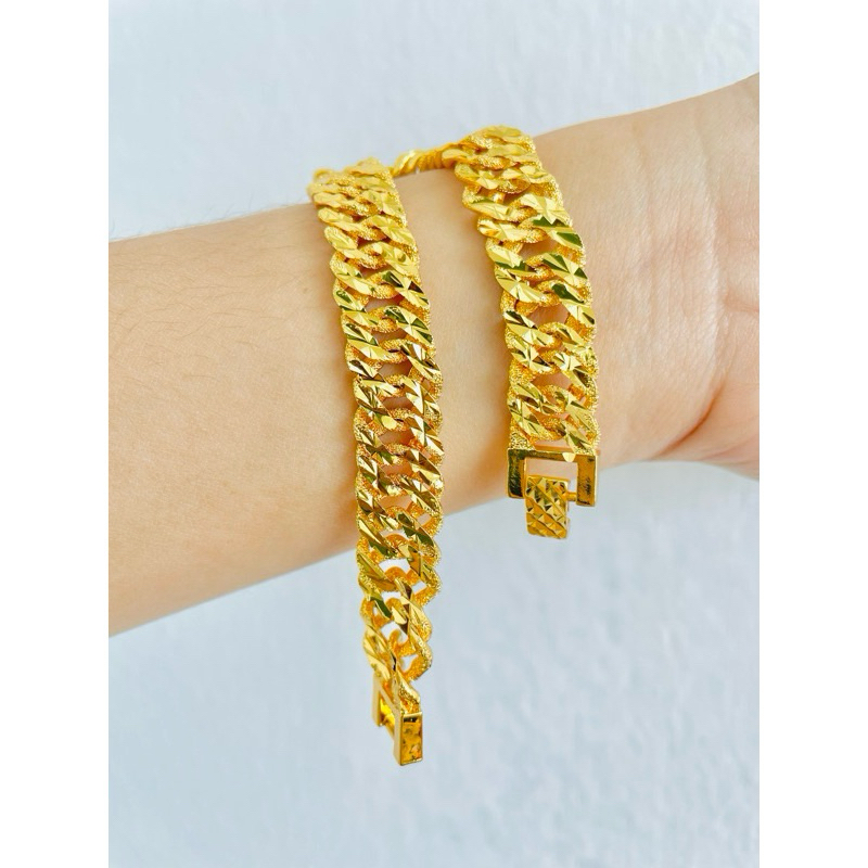 EMAS BANGKOK GELANG TANGAN LIPAT KAIT 2 (LEBAR 1.2CM) | Shopee Malaysia