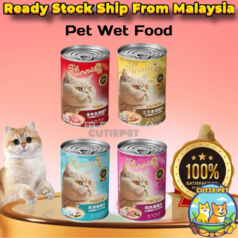 Flinnie Premium Can Cat Food Wet Food for adult cat & kitten Makanan ...