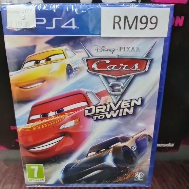 ps4 cars 3 driven to Win English r2 new and sealed rm99 same as in the ...