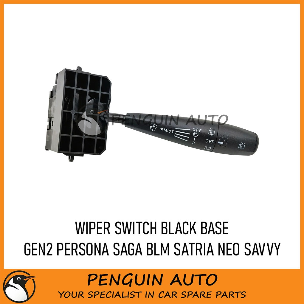 PROTON GEN2 PERSONA SAGA BLM SATRIA NEO SAVVY WIPER SWITCH BLACK BASE ...