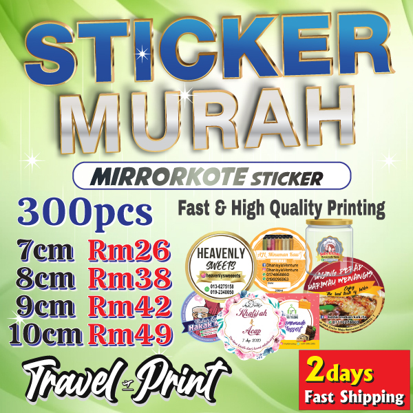 7cm-10cm ️100-300pcs~ STICKER / LABEL PRODUK | Shopee Malaysia