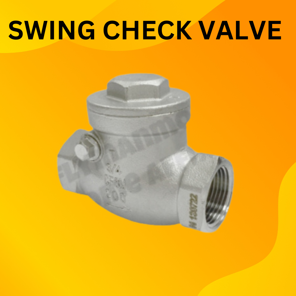 Stainless Steel 1/2" to 2" Swing Check Valve Heavy Duty One Way Non ...