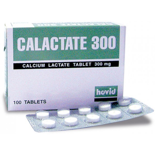 Hovid Calactate Calcium Lactate 300mg 10's 1 Keping (Exp: June 2024 ...