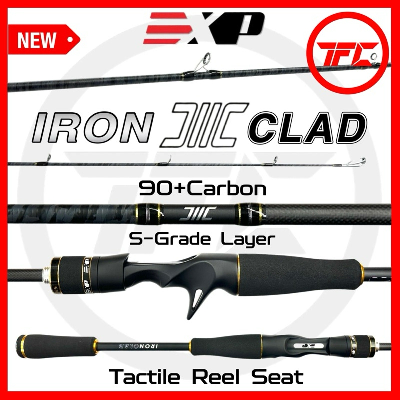 2024 New EXP IRONCLAD Baitcast & Spinning Fishing Rod BC Baitcasting ...