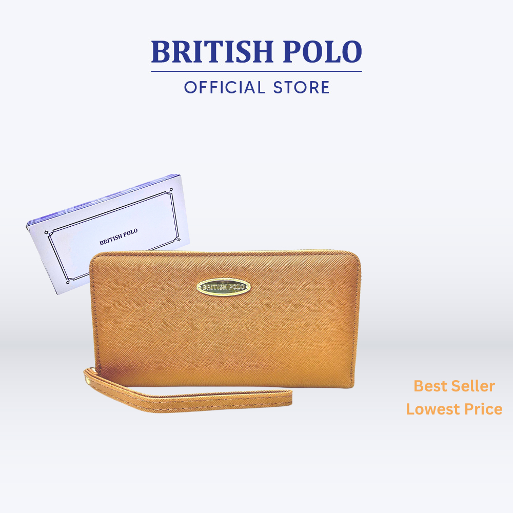 British Polo Long Wallet With Card Slots And Coin Compartment With Box ...